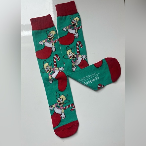 Simpsons | Accessories | New The Simpsons Crew Socks Krusty The Clown ...